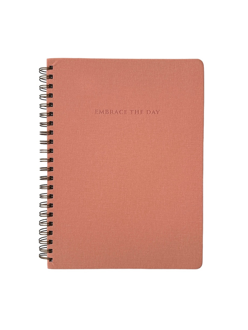 Large Spiral Notebook - Embrace the Day by Do Good Paper Co.