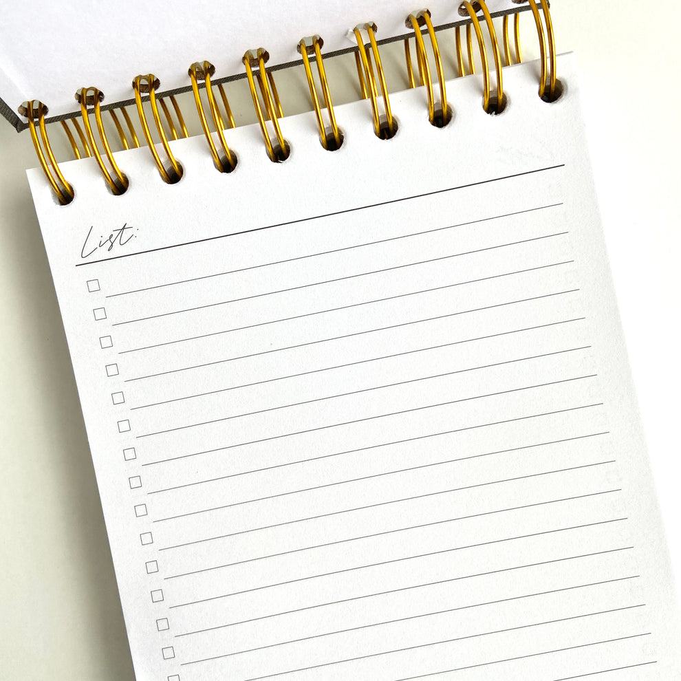 Lists Spiral Notepad (plum) by Do Good Paper Co.